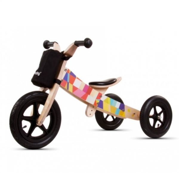 Balansa ritenis - trīsritenis TWIST 2 in 1 mosaic black ed. E02.003.1.2 ...